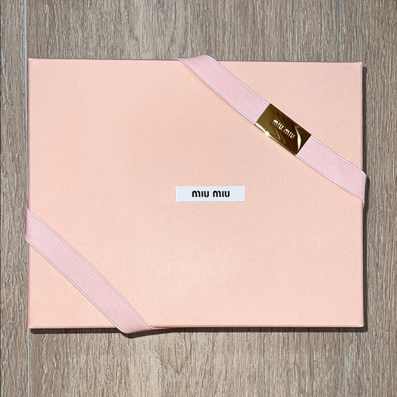 Miu Miu | Other | Miu Miu Blush Pink Box With Gold Accent | Poshmark